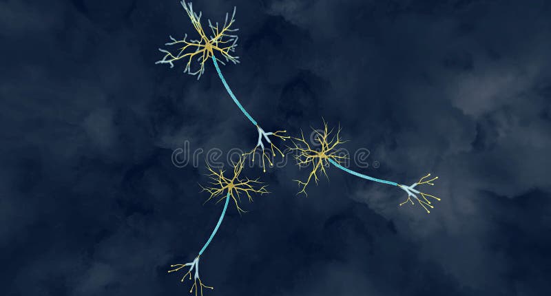 Epileptic Seizure Activity in Neurons Stock Illustration - Illustration ...