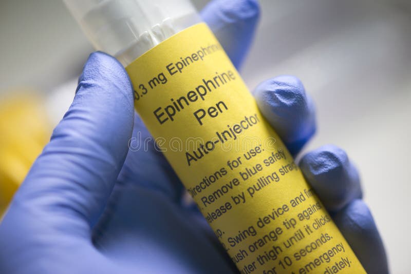 Epinephrine Injection Ampule and Vial Stock Image - Image of glass ...