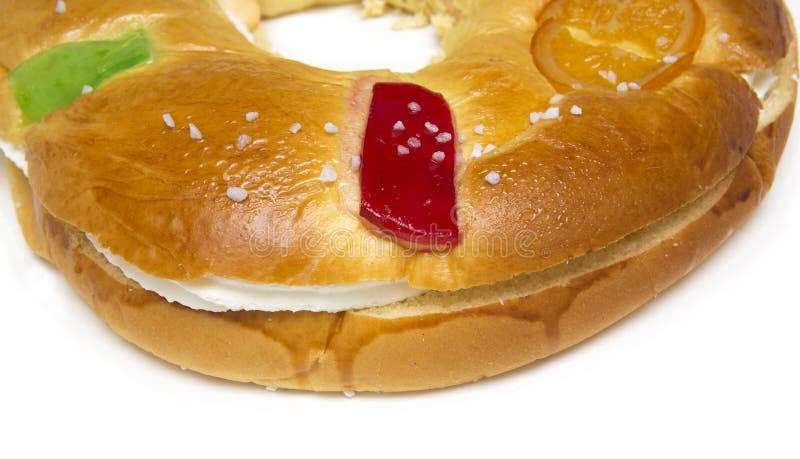 Epiphany Cake. Typical Spanish Seasonal Pastry Stock Image - Image of ...