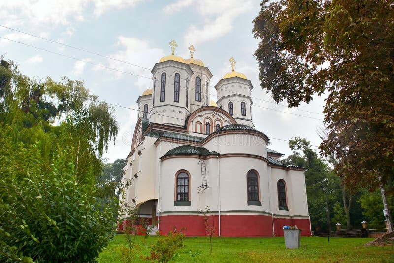Epiphany Cathedral Near Ostrog Castle, Ukraine Stock Image - Image of ...