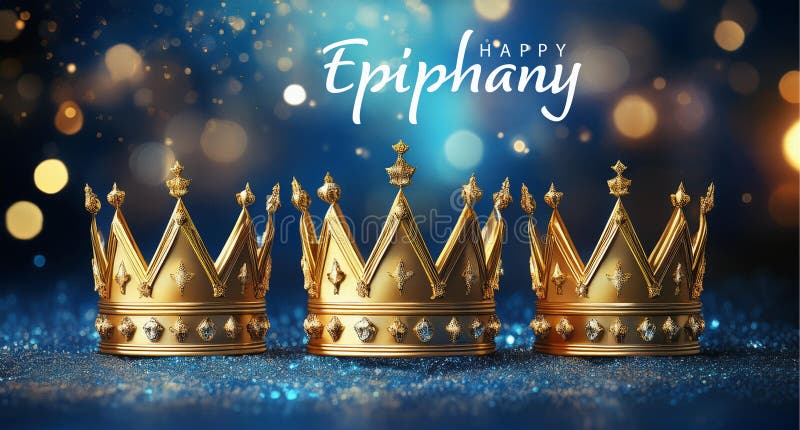 Epiphany Day or Dia De Reyes Magos Poster Concept Stock Illustration ...