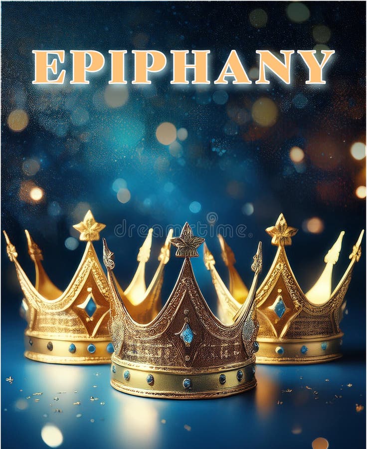 Epiphany Day or Dia De Reyes Magos Poster Concept Stock Illustration ...
