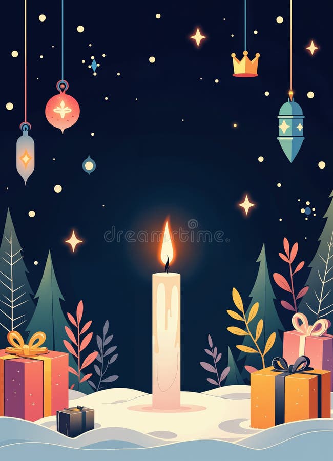 An Epiphany Poster with a Candle and Epiphany Decorations on it with ...