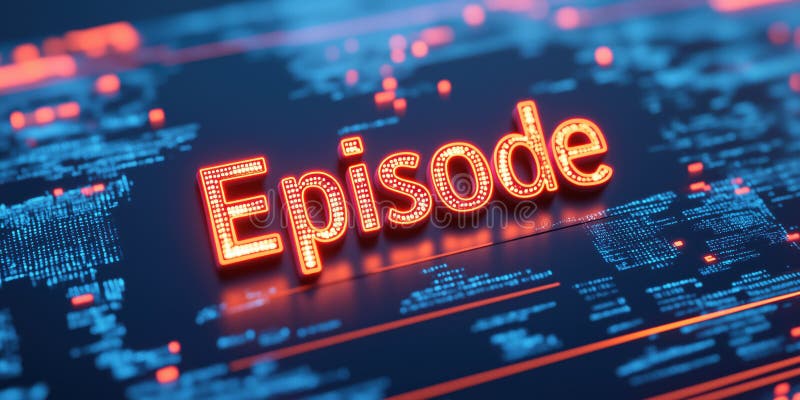 Episode Illuminated on Digital Background with Vibrant Colors and ...