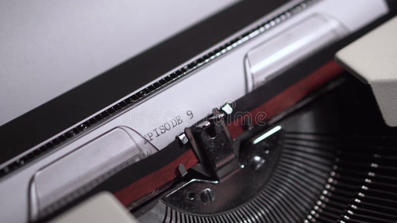 Episode 9, Typing on Blank White Paper in Vintage Typewriter, Writing ...