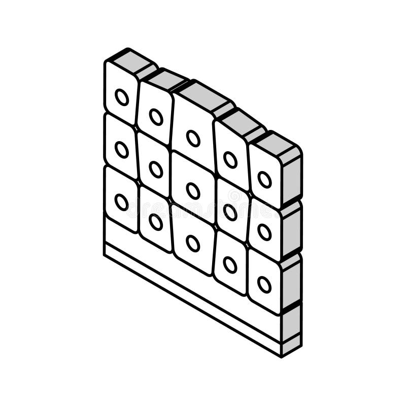 Epithelial Tissue Isometric Icon Vector Illustration Stock Illustration ...