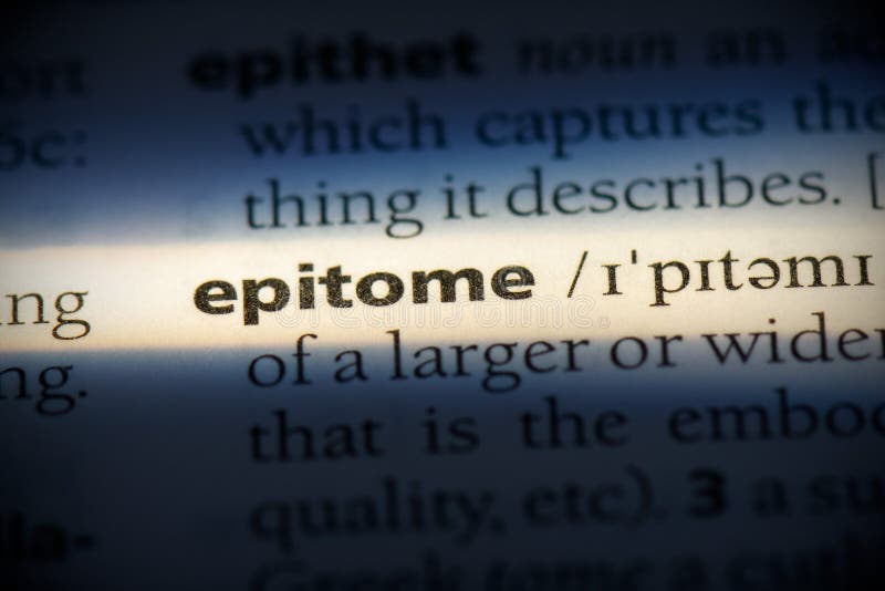 Epitome Word Concept on Cubes Stock Photo - Image of compact, note: 161985614