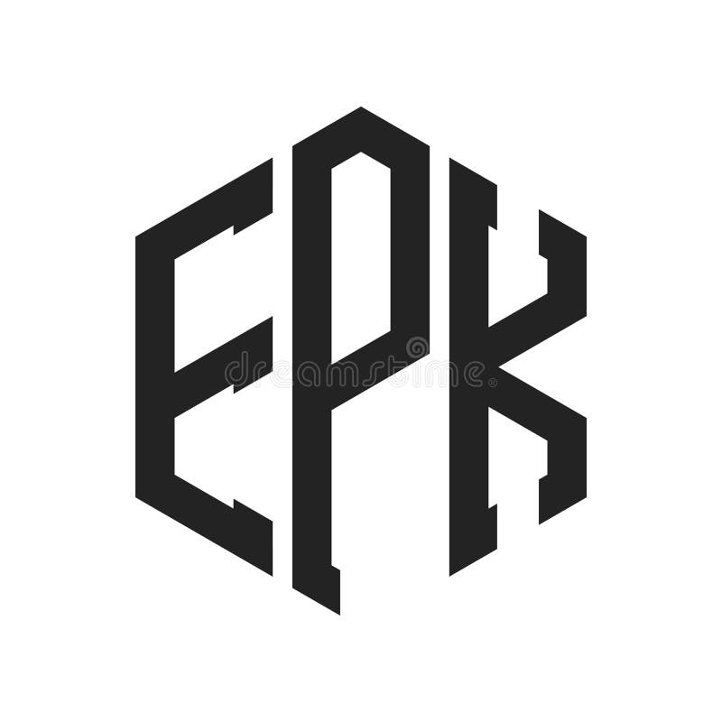 EPK Logo Design. Initial Letter EPK Monogram Logo Using Hexagon Shape ...