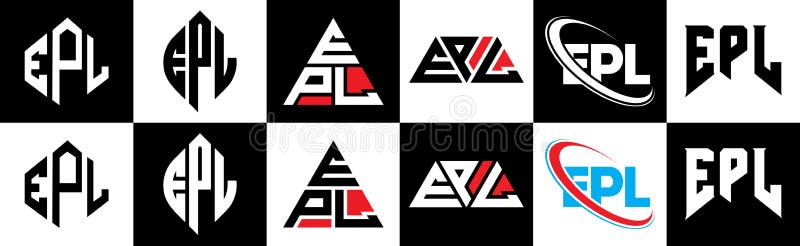 EPL Letter Logo Design in Six Style. EPL Polygon, Circle, Triangle ...