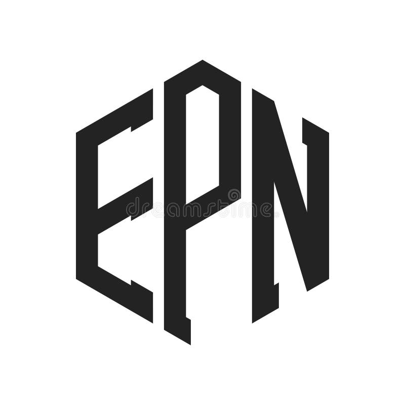 EPN Logo Design. Initial Letter EPN Monogram Logo Using Hexagon Shape ...