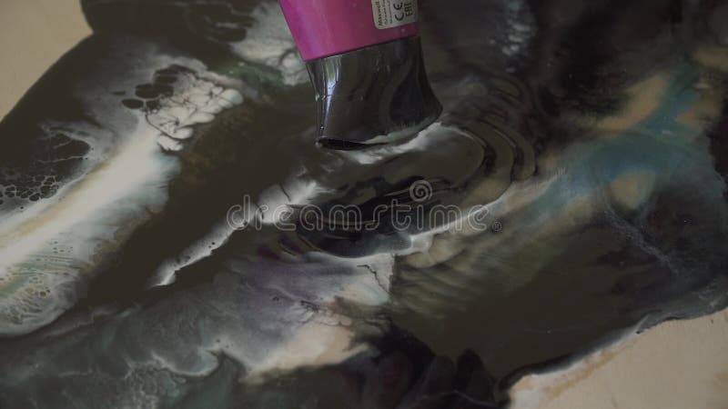 Epoxy resin painting stock image. Image of abstract - 164237497