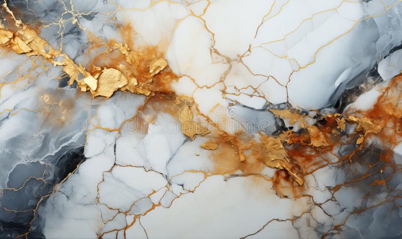 Epoxy Resin Texture with Gold As a Background. Stock Illustration ...