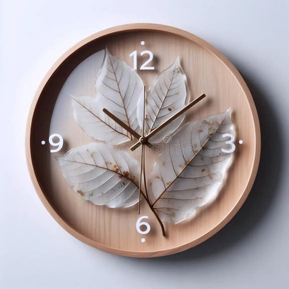 An Epoxy Resin Wall Clock, Ai Generated Image Stock Image - Image of ...