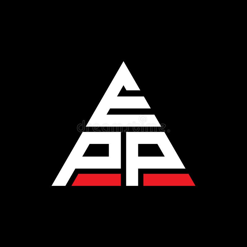 EPP Triangle Letter Logo Design with Triangle Shape. EPP Triangle Logo ...
