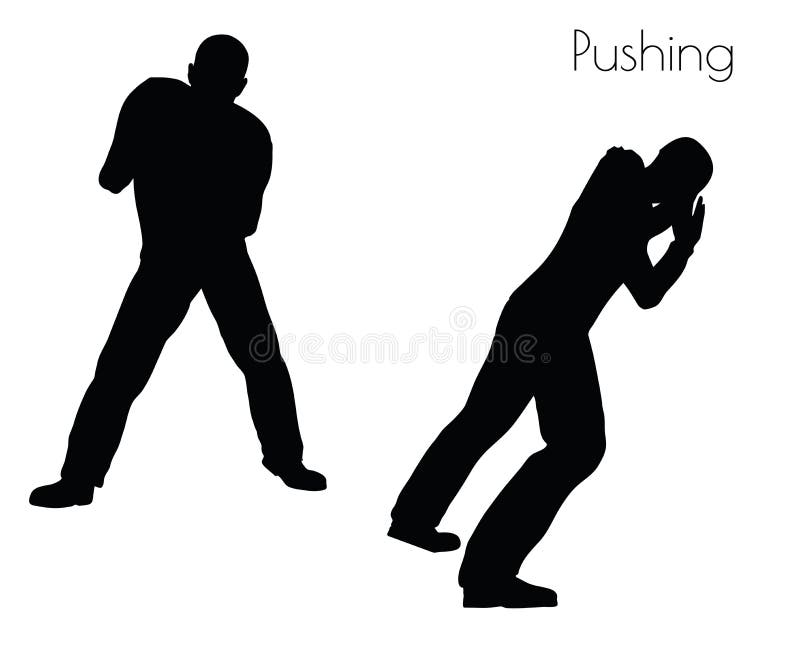 Pushing Pose Stock Illustrations – 338 Pushing Pose Stock Illustrations ...