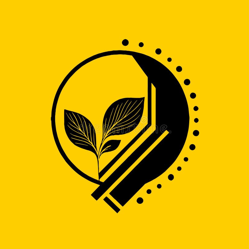 Eco Friendly Business Logo Concept with Environmental Symbol and Green ...