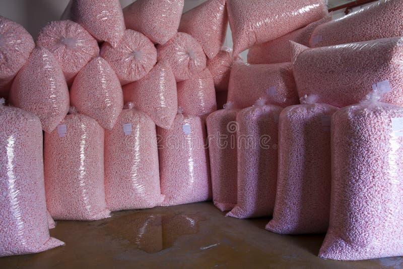 Expanded polystyrene beads stock image. Image of expanded - 13972887