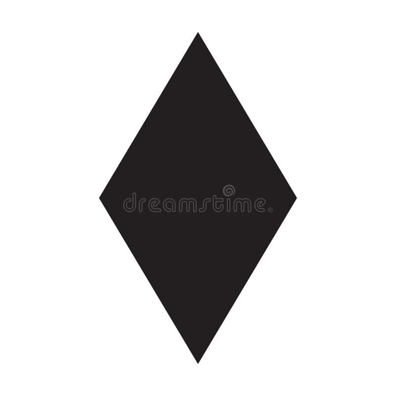 Eps10 Black Vector Rhombus Solid Icon Stock Vector - Illustration of ...