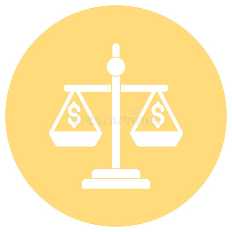 Budget Balance, Budget Scale Color Vector Icon Which Can Easily Modify ...