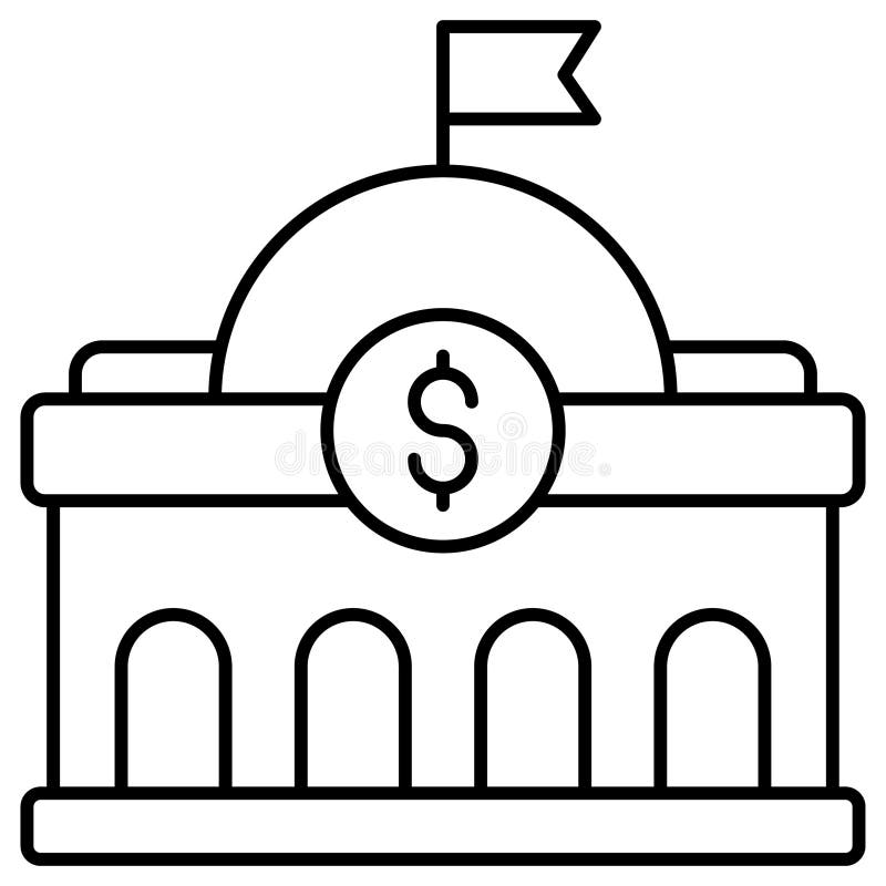 Central Bank Which Can Easily Modify or Edit Stock Vector ...
