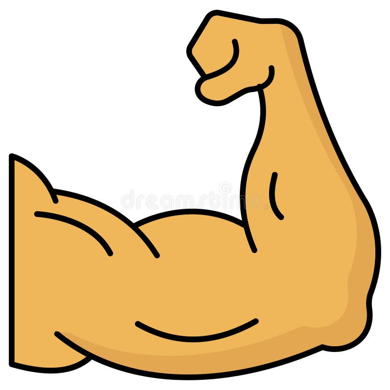 Muscle Which Can Easily Modify or Edit Stock Vector - Illustration of ...