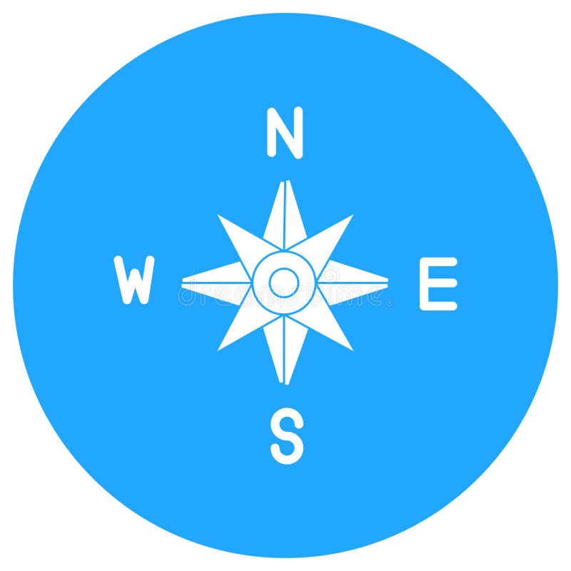 Compass Which Can Easily Modify or Edit Stock Vector - Illustration of ...