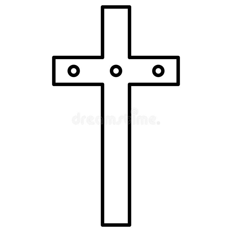 Cross Which Can Easily Modify or Edit Stock Vector - Illustration of ...