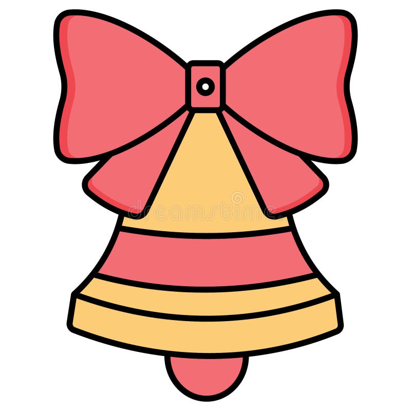 Christmas Bell Which Can Easily Modify or Edit Stock Vector ...