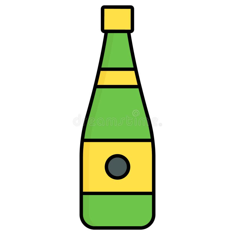 Alcohol Which Can Easily Modify or Edit Stock Vector - Illustration of ...