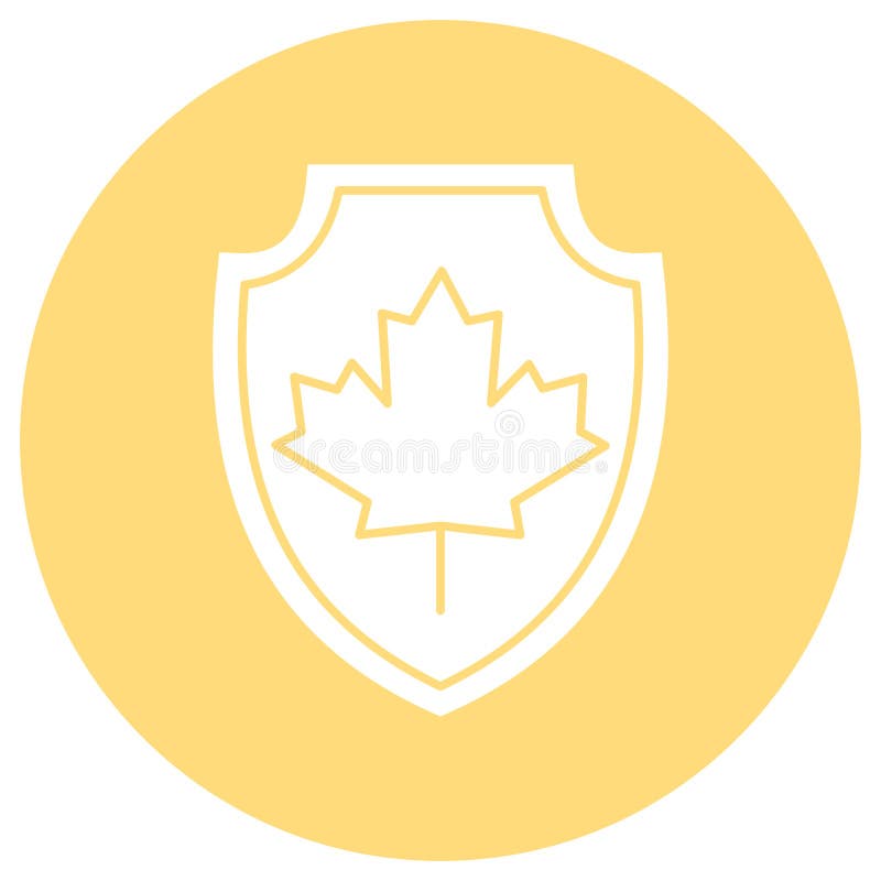Canada Shield Which Can Easily Modify or Edit Stock Vector ...