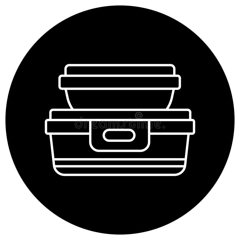 Food Container Which Can Easily Modify or Edit Stock Illustration ...