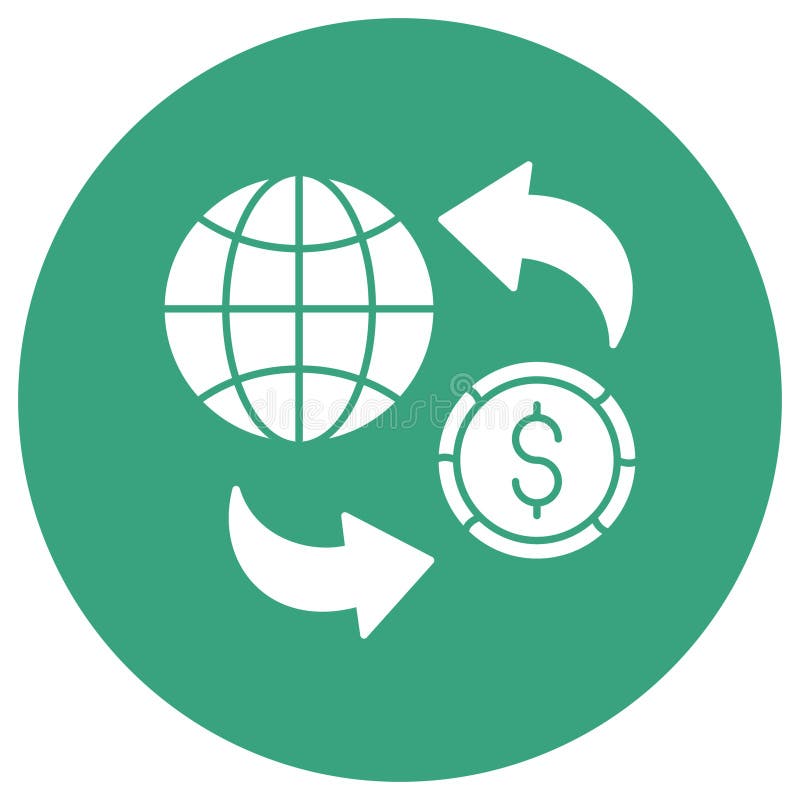 Global Money Flow Which Can Easily Modify or Edit Stock Vector ...