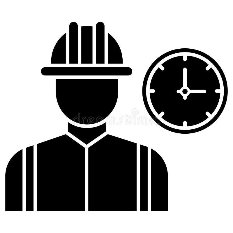 Work Time Which Can Easily Modify or Edit Stock Vector - Illustration ...