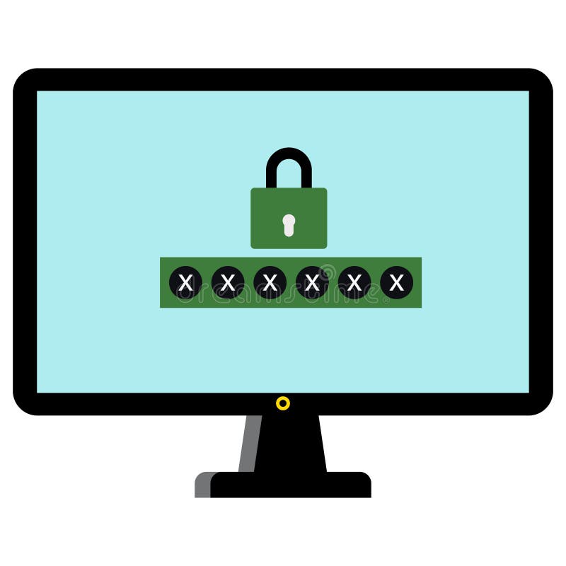 Password Encryption Which Can Easily Modify or Edit Stock Vector ...