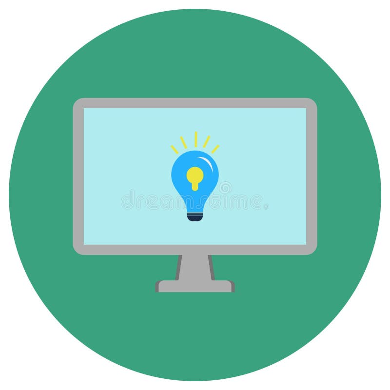 Computer Idea Which Can Easily Modify or Edit Stock Illustration ...