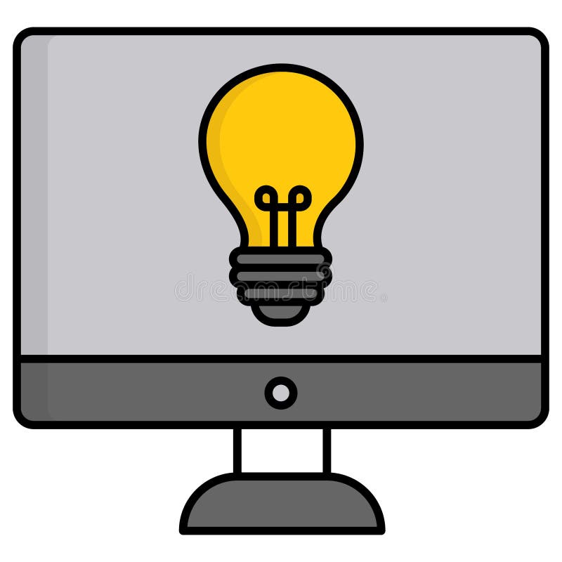 Computer Idea Which Can Easily Modify or Edit Stock Vector ...