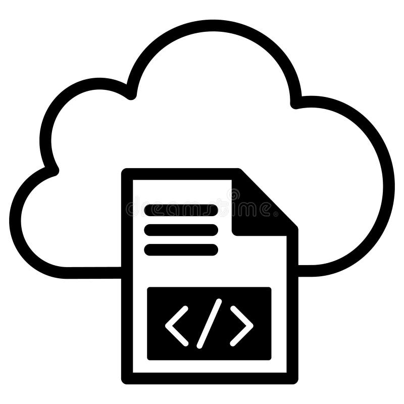 Cloud Programming Which Can Easily Modify or Edit Stock Vector ...