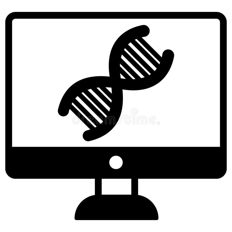 Dna Computer Which Can Easily Modify or Edit Stock Illustration ...