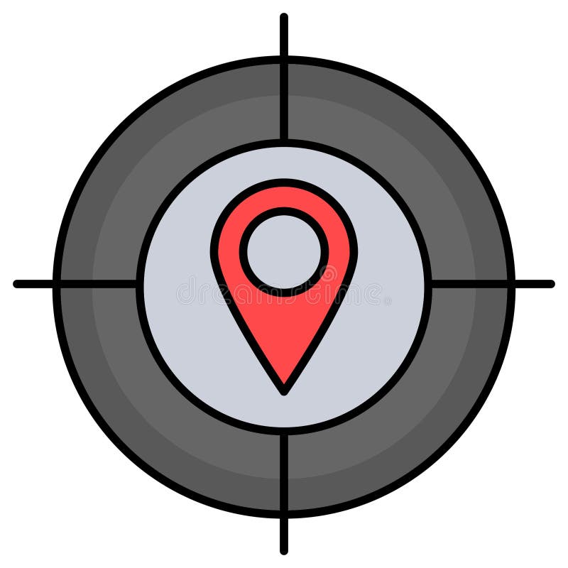 Target Location Which Can Easily Modify or Edit Stock Vector ...