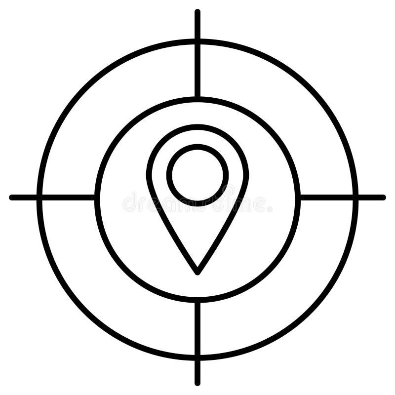 Target Location Which Can Easily Modify or Edit Stock Vector ...