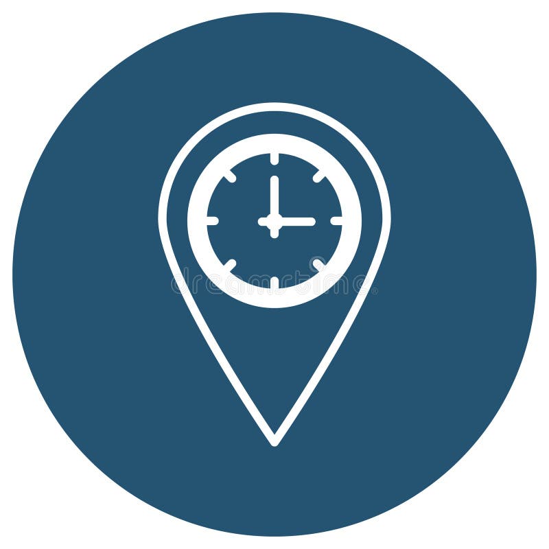 Location Time Which Can Easily Modify or Edit Stock Illustration ...