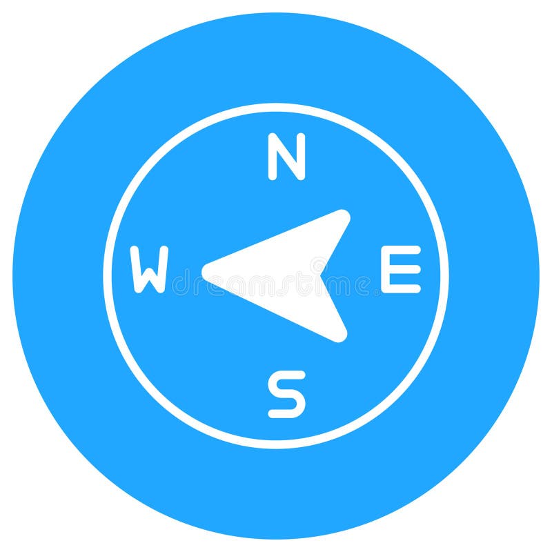West Direction Which Can Easily Modify or Edit Stock Vector ...