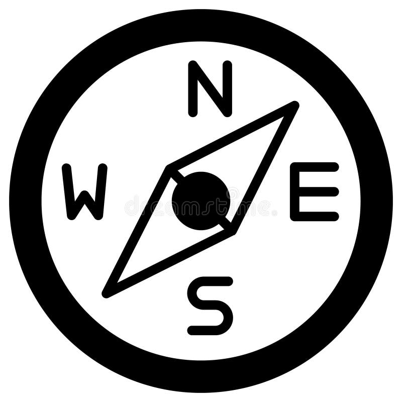 Compass Which Can Easily Modify or Edit Stock Illustration ...