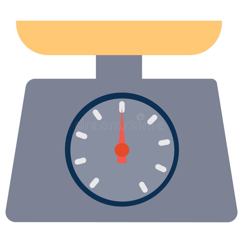 Weight Scale Which Can Easily Modify or Edit Stock Vector ...