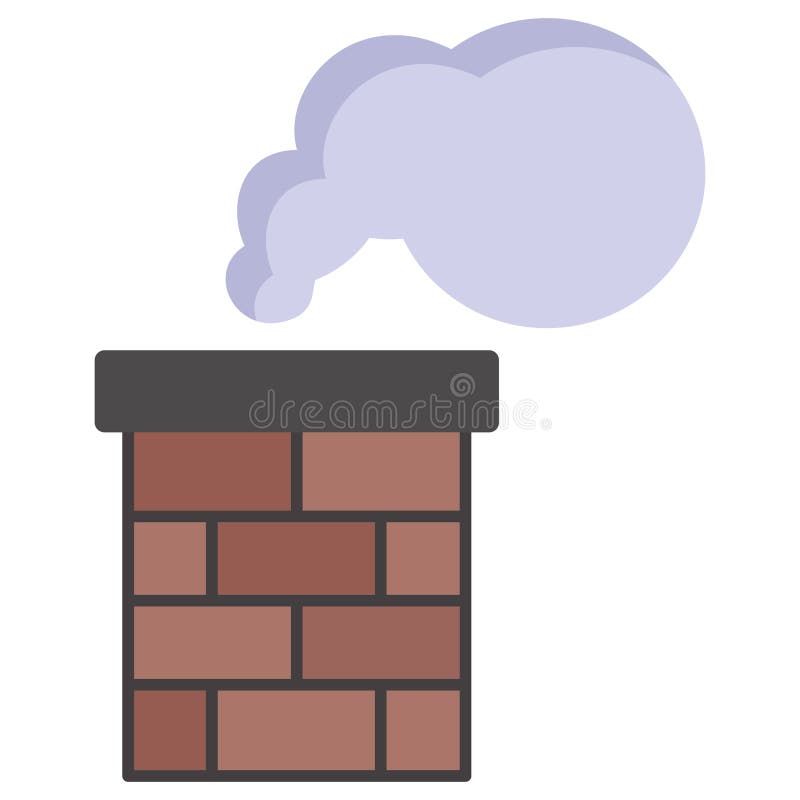 Chimney Which Can Easily Modify or Edit Stock Vector - Illustration of ...