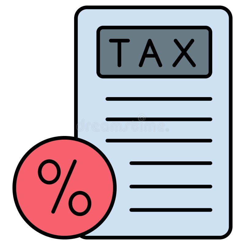 Tax Rates Which Can Easily Modify or Edit Stock Vector - Illustration ...