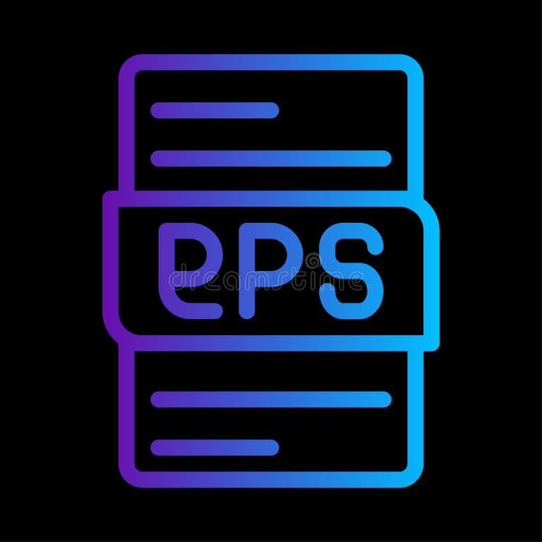 Eps File Format Document Gradient Icon. Essential File Types for ...