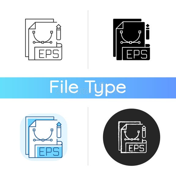 EPS file icon stock vector. Illustration of format, color - 197698534