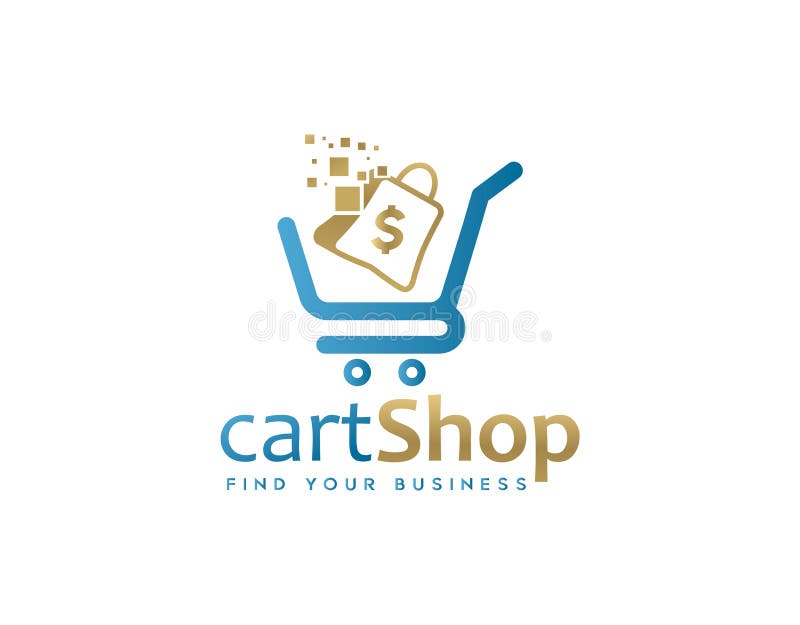 Trolley for Shop Logo or Icon Sign Symbol Vector Template Stock Vector ...