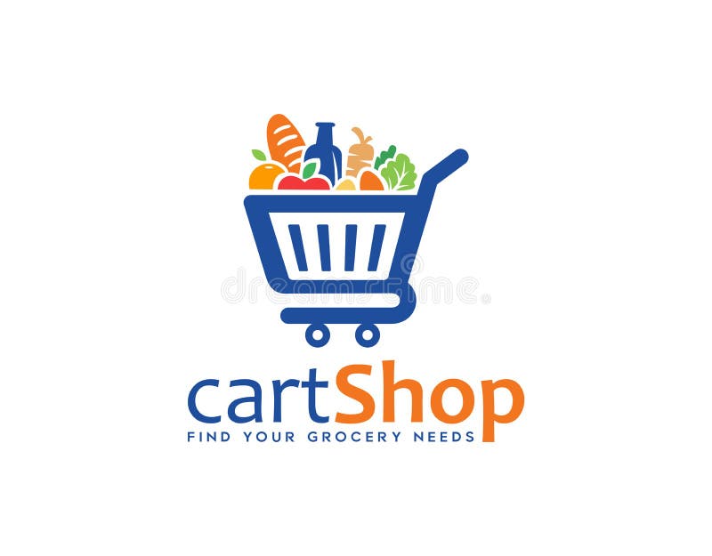 Trolley for Shop Logo or Icon Sign Symbol Vector Template Stock Vector ...